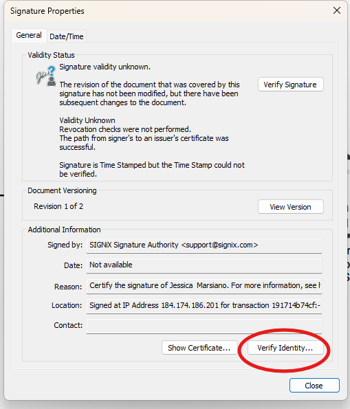 How do I verify SIGNiX signatures in Power PDF?