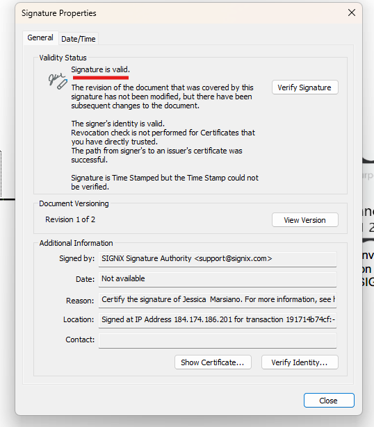 How do I verify SIGNiX signatures in Power PDF?