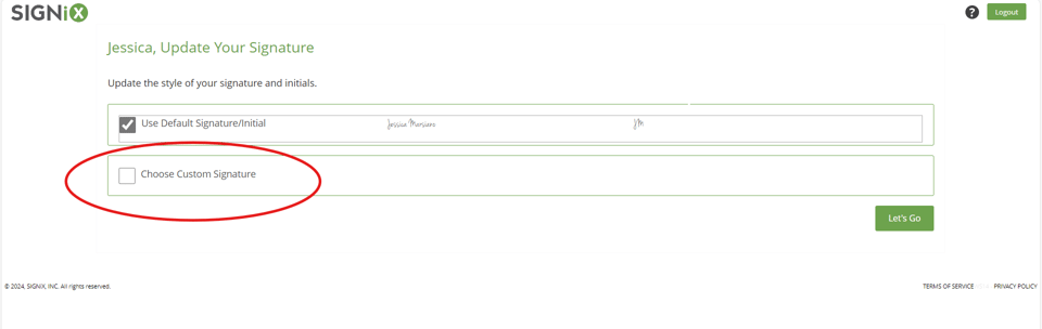 How to Update your Signature Appearance
