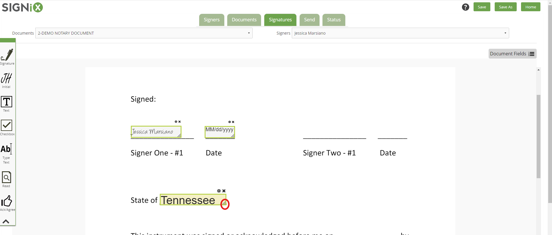 Adding and Editing Text Fields
